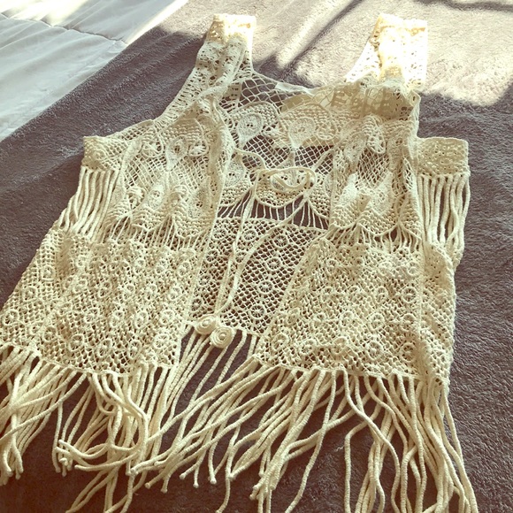 Love Tree | Jackets & Coats | Fringe Boho Sheek Jacket | Poshmark